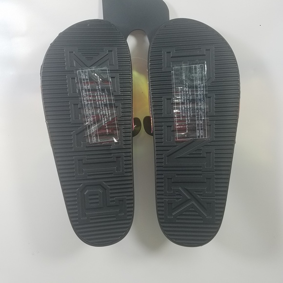 PINK Victoria's Secret | Shoes | Victorias Secret Pink Slides Metallic ...
